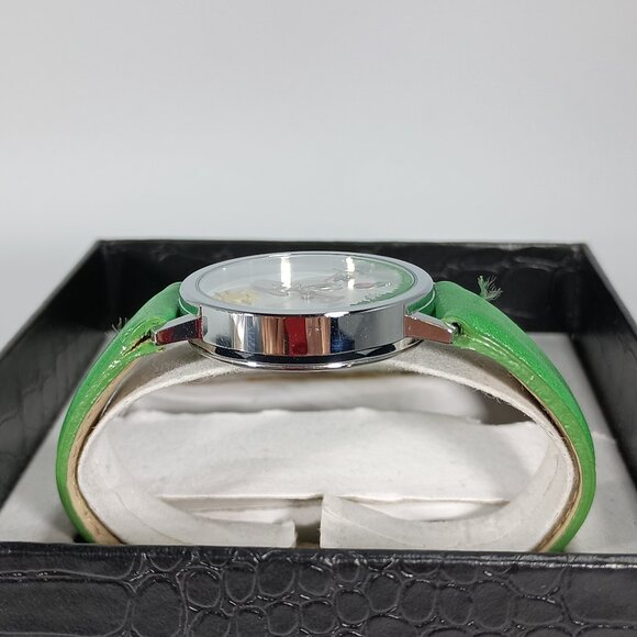 Akteo | Accessories | Rare Story Box Akteo Gardner Watch Green Leather ...